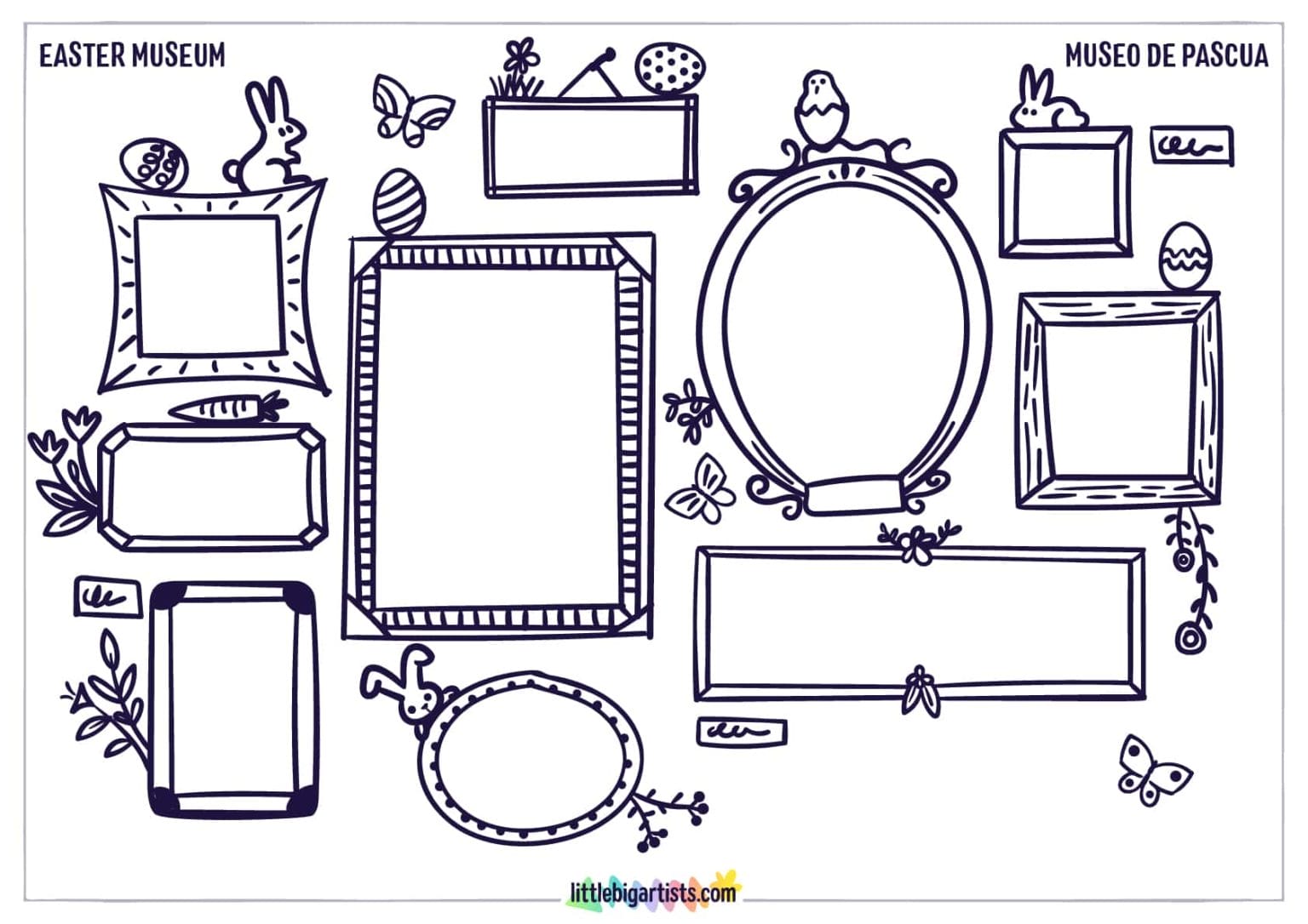 Creative Easter Eggs Creativity Worksheet - Little Big Artists