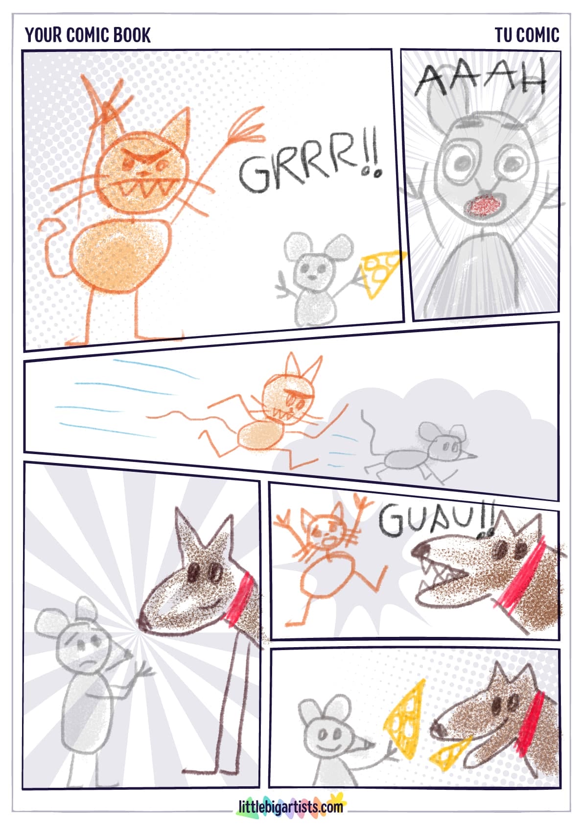 Your Comic Book Creativity Worksheet - Little Big Artists