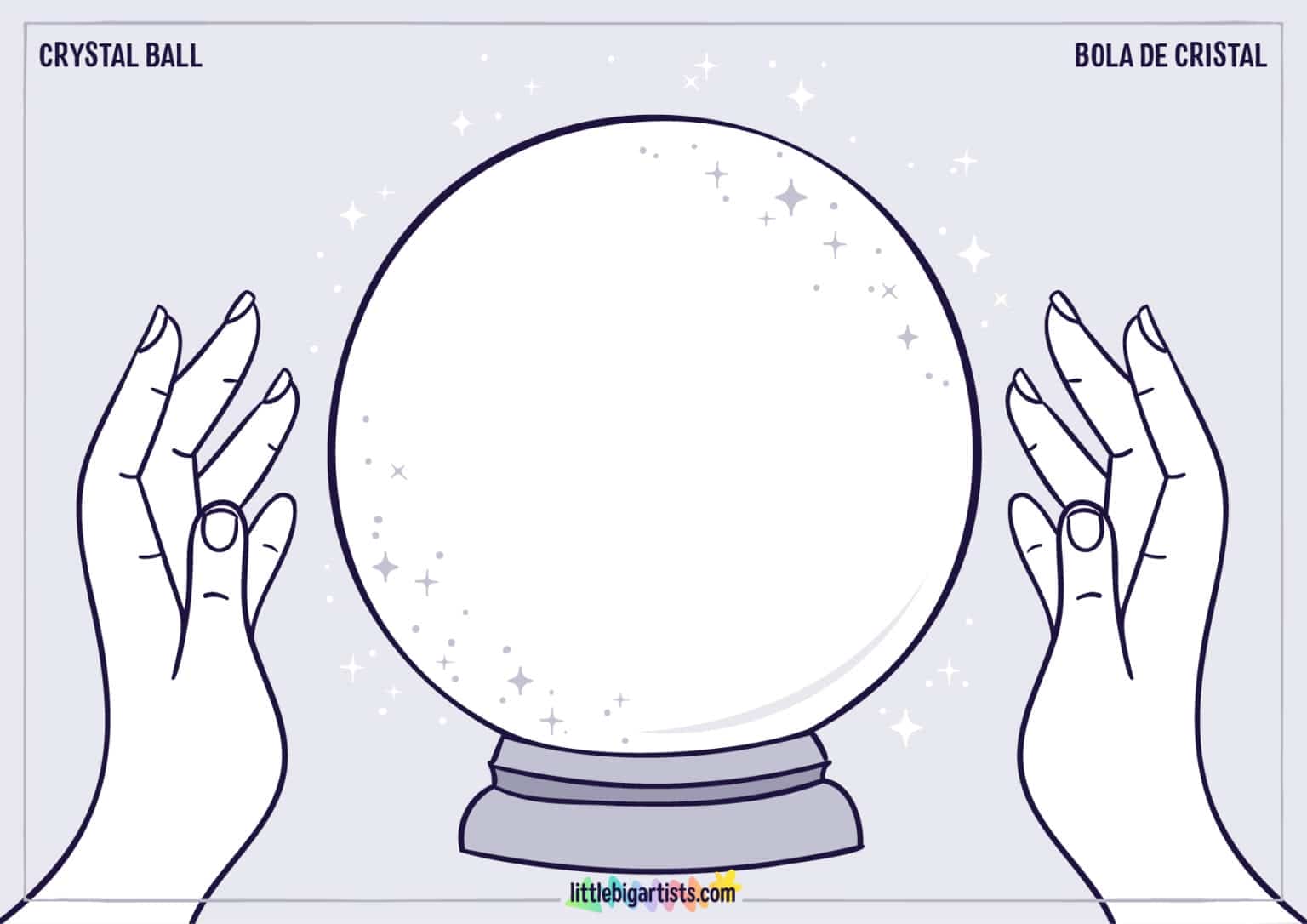 Crystal Ball Creativity Worksheet - Little Big Artists