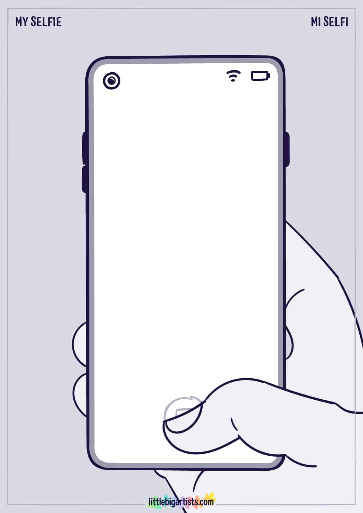 My Selfie Creativity Worksheet - Little Big Artists