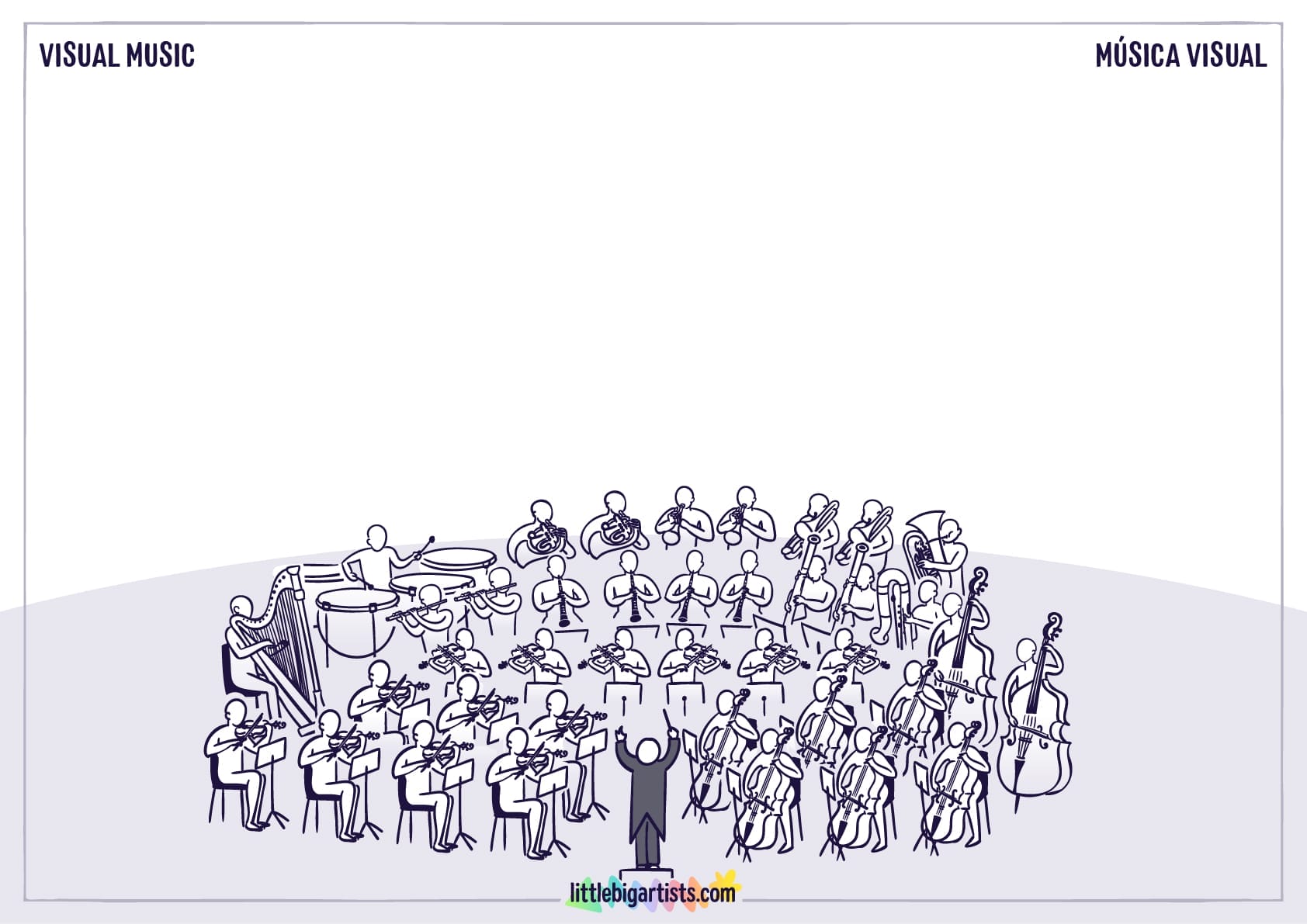 Visual Music Printable Drawing Activity - Little Big Artists